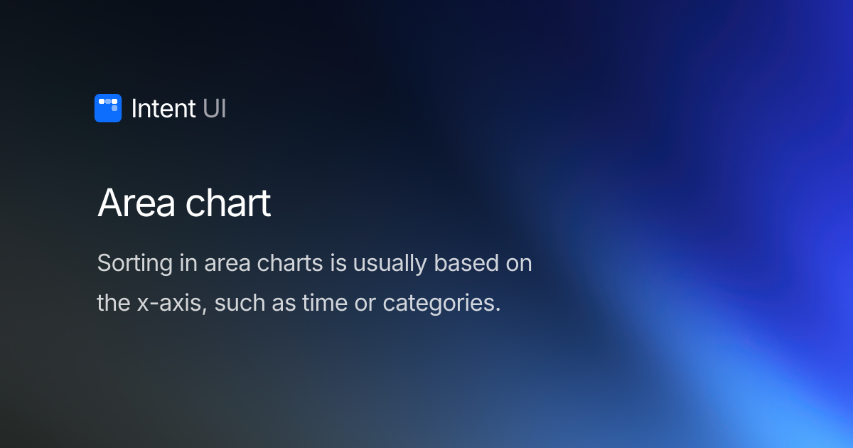 Area Chart / Intent UI