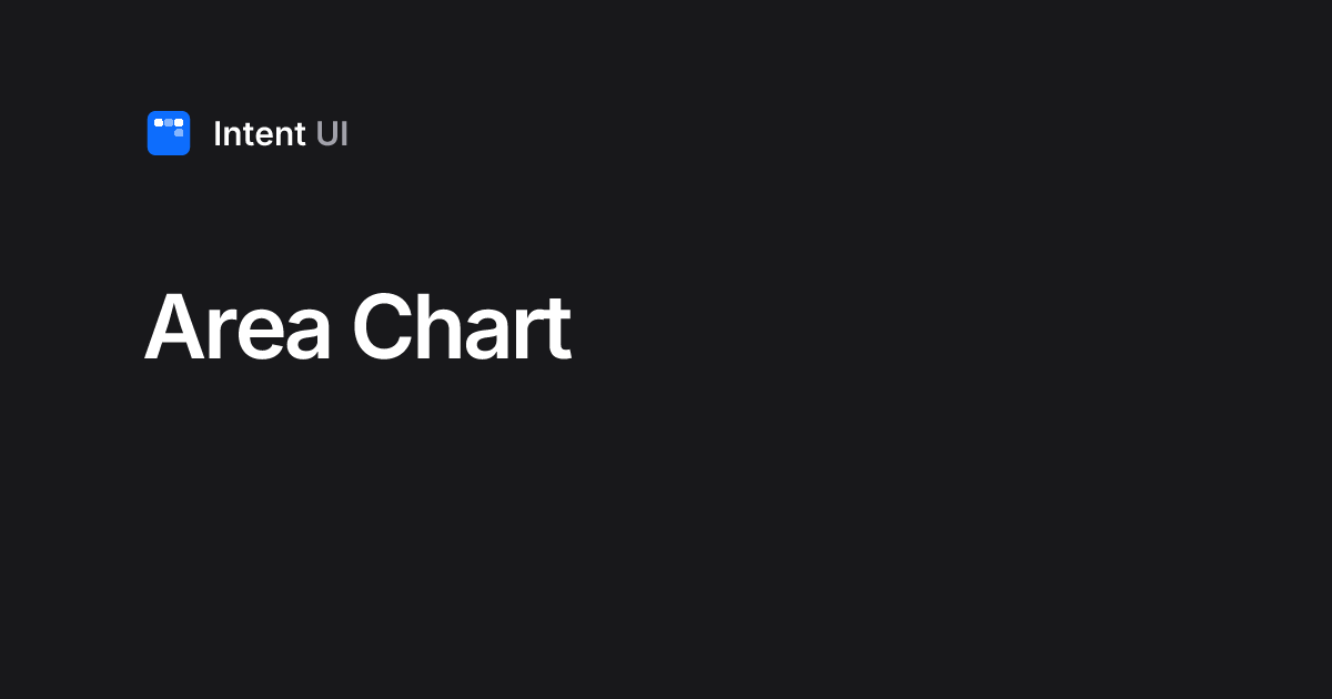 Area Chart / Intent UI
